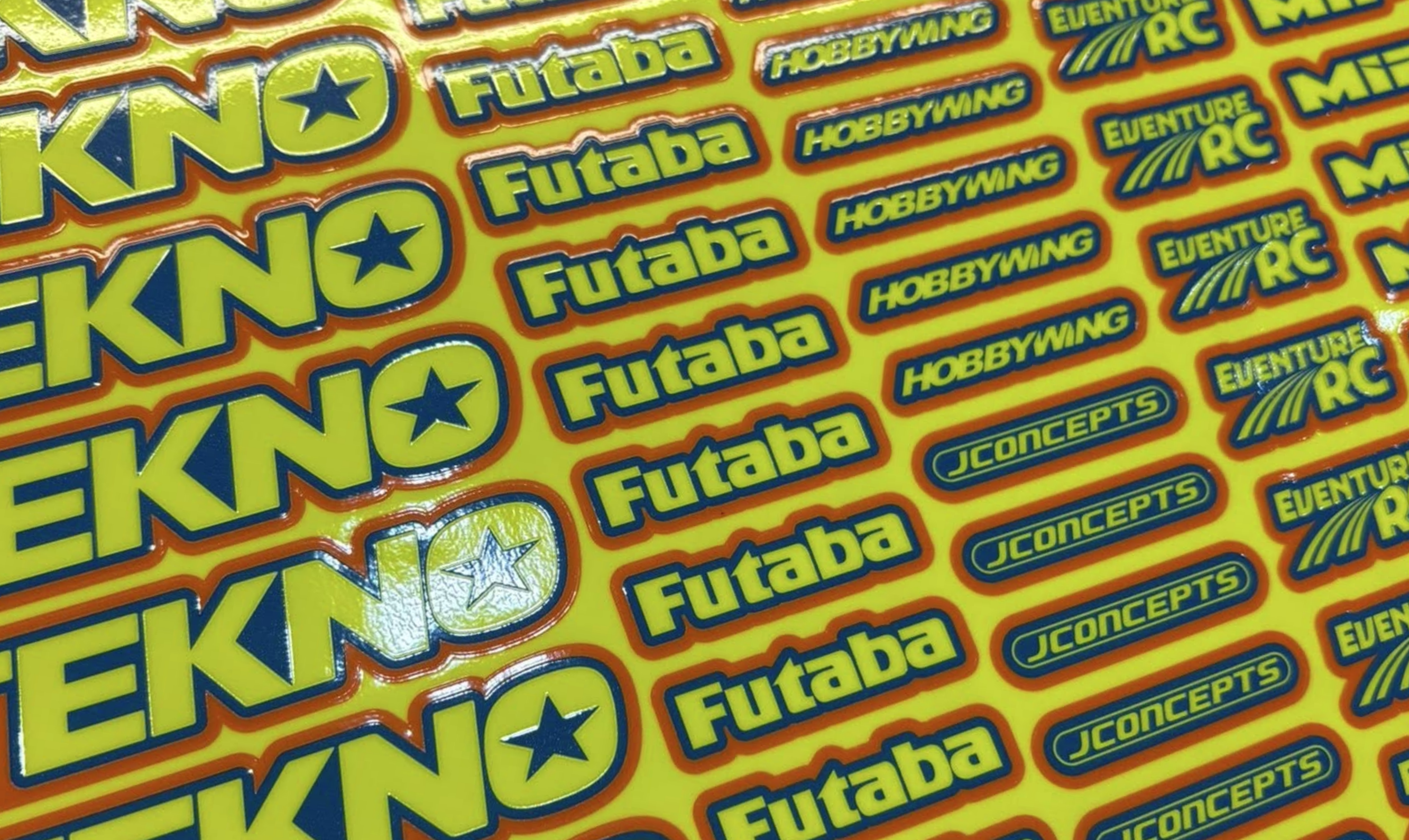 PRO FLUORESCENT SPONSOR DECALS – TKR Graphics Ltd