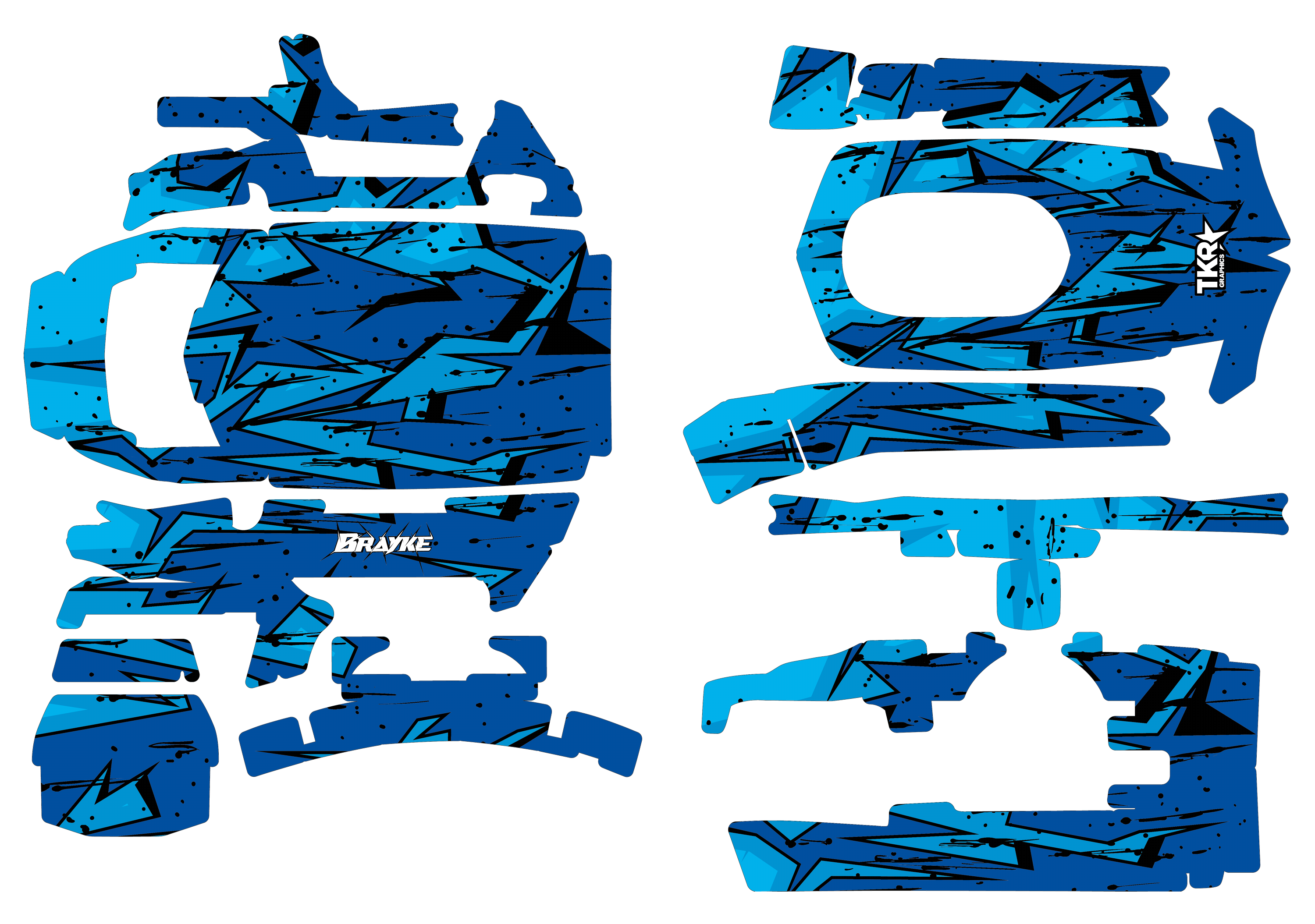 CUSTOM HANDSET SKIN FOR SANWA M17 – TKR Graphics Ltd