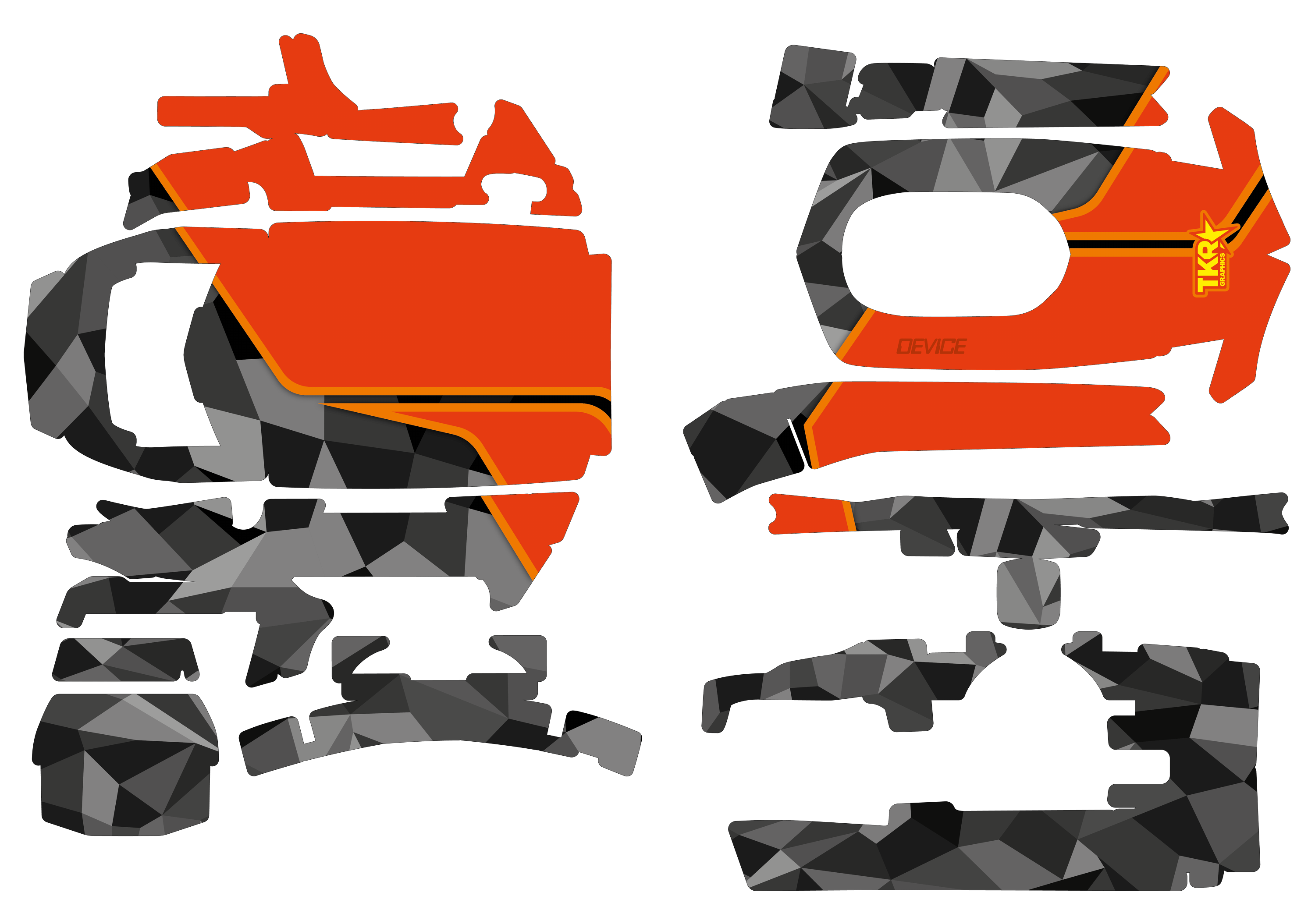 CUSTOM HANDSET SKIN FOR SANWA M17 – TKR Graphics Ltd